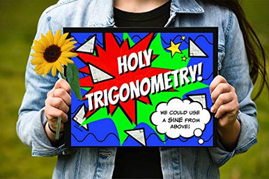 Funny Math Print Superheroes pop art Back to School poster Batman ...