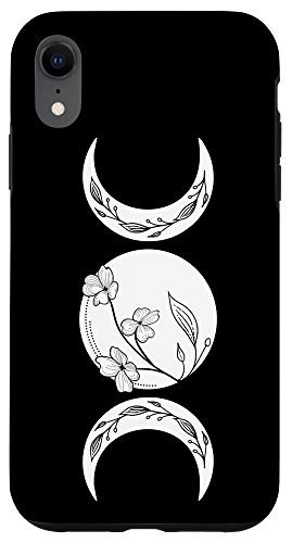 iPhone XR Floral Triple Moon Goddess Moon Phase Case - Warehousesoverstock
