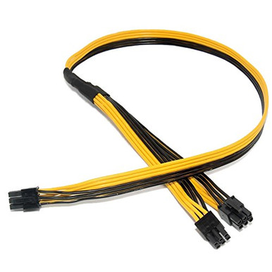 TeamProfitcom PCIe 6 Pin male to Dual 6 Pin male PCI Express Power ...