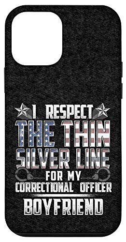 iPhone 12 mini Boyfriend Thin Silver Line Correctional Officer Case ...