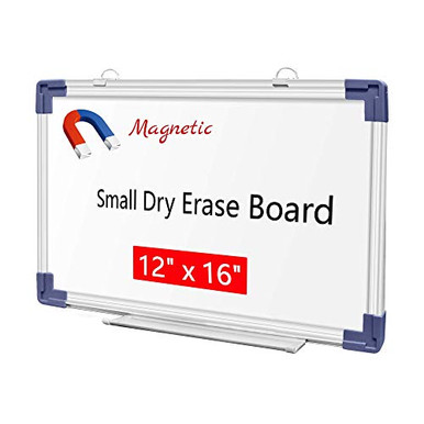Small Dry Erase White Board 12 x 16 Magnetic Hanging WhiteBoard for ...