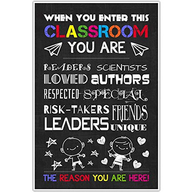 When You Enter Classroom Decor School Poster - Warehousesoverstock