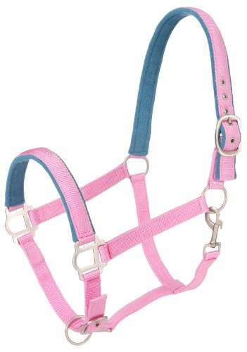 Tough 1 Nylon Padded Halter with Satin Hardware Pink Pony ...