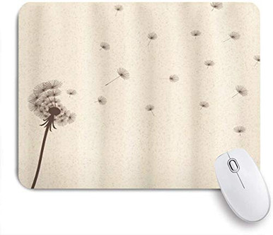 Gaming Mouse Pad CustomDandelion Blossom and Flying Fluffy Petals ...