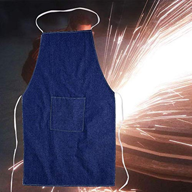 Denim Welding Apron Heat and Flame-Resistant Heavy Duty Work Aprons for ...
