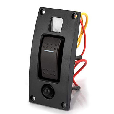 Boat Switch Panel12 24V ON-OFF Marine Switch Panel 1 Gang Waterproof ...