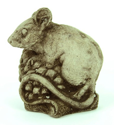 Mini Mouse Garden Statue Cement Figure Concrete Sculpture Mouse Cast ...