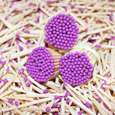 Violet Purple Decorative Matches 200 Small Premium Wooden Matches ...