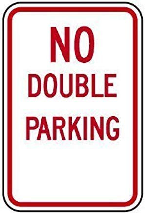 PinkSoft No Double Parking Sign Funny Yard Decorative Signs for ...