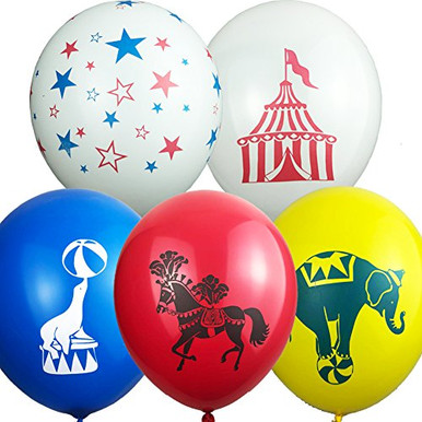 Set of 50 Carnival Circus Animals Balloons Party Supplies Decorations ...