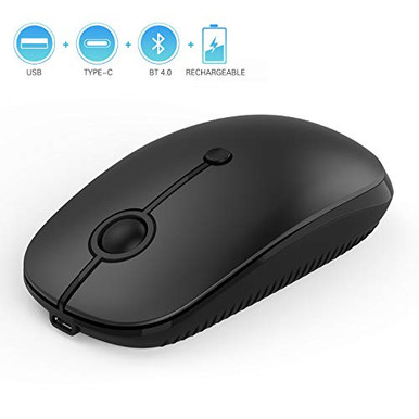 Rechargeable 2.4GHz Wireless Bluetooth Mouse Jelly Comb MS04 Slim ...