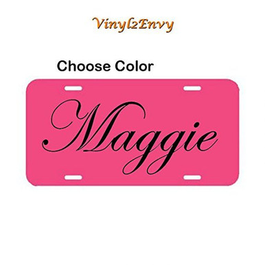 Personalized License Plate - Car Decal - Vinyl Car Decal Personalized ...
