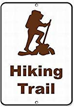TAN550 Hiking Trail Activity Sign Campground Signs Park Warning Signs ...