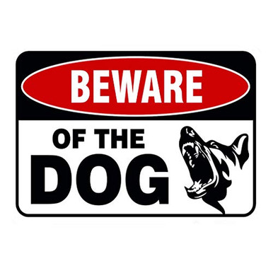 Luonita Beware of Dog Sign Dog Warning Sign Long Lasting Iron Materia ...