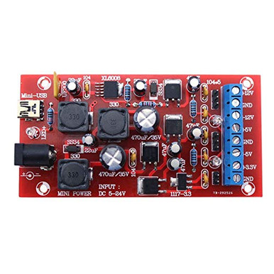 DIY USB 5-24V Boost Single Turn Dual Power Supply Module Linear ...