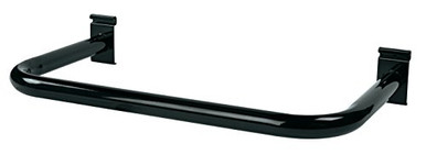 U-Shaped Black Hangrail for Wire Grid - Black - for Grid Wall or Slat ...