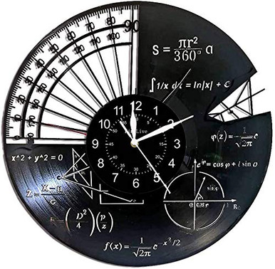 Math Clock Unique Wall Clock Modern Design Novelty Maths Equation Clock ...