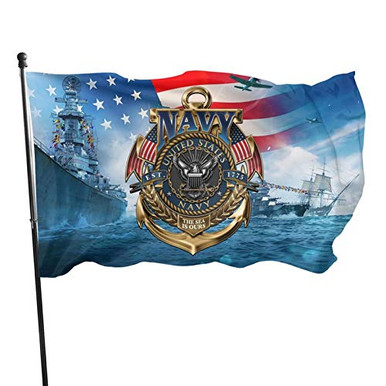 Us Navy Flag United States Navy Veteran Flag 3x5 Ft Outdoor Indoor ...