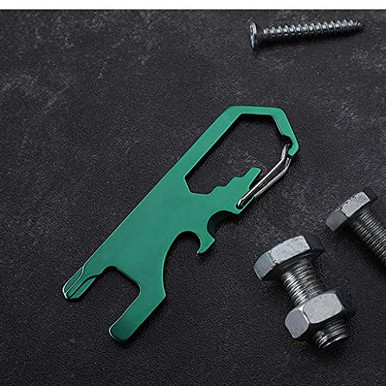 Carabiner Keychain Stainless Steel Multitool - Multi-Tool Keyring ...