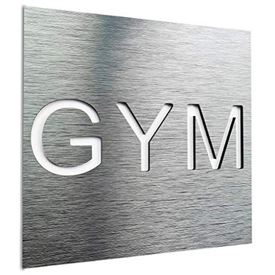 Aluminium Training Room Door Sign - Gym Wall art Plaque - Fitness Room ...