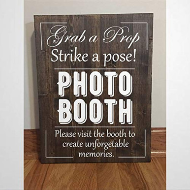 Grab A Prop And Strike A PosePhoto Booth Sign Wedding Sign Wedding ...