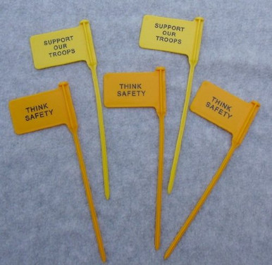 10 Pack Open Chamber Indicator Safety Flags Safety Yellow ...