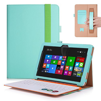 Asus Transformer Mini T102HA Case-Premium PU with Hand Strap, Card ...
