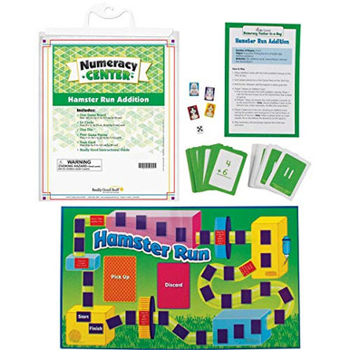 Really Good Stuff Hamster Run Addition Numeracy Center with Storage Bag ...
