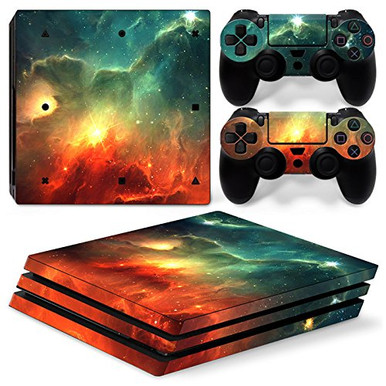 ZOOMHITSKINS PS4 Pro Console and Controller Skins Sky Cloud Orange ...