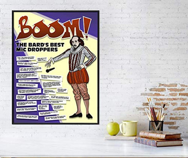 Shakespeare Insults Literary Fine Art Print. English Literature Poster ...