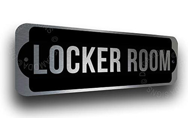 Deca Moda Locker Room Sign Signs for Business Door Signs Locker Room ...