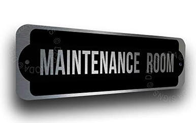 Deca Moda Maintenance Room Sign Signs for Business Maintenance Room ...