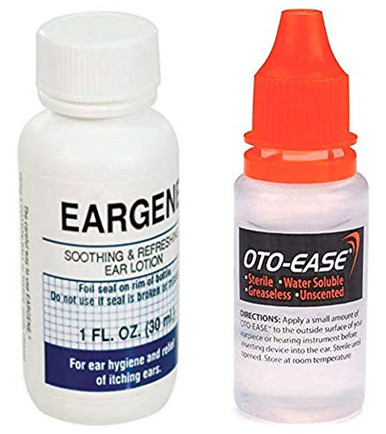 OTO-Ease Earmold Lubricant 0.5 oz plus Eargene Ear Lotion - 1 oz Bundle ...