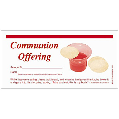 Church Communion Offering Envelopes Pkg of 200 Modern Single Serve ...