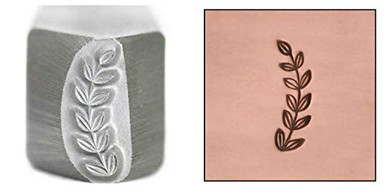 Caesar Branch Border Metal Design Stamp 11.75mm Garden Leaves Stem Left ...
