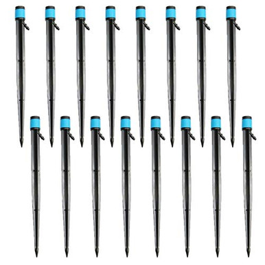 LXcom 50 Pack Irrigation Drippers 28cm 11in Drip Emitters Adjustable ...