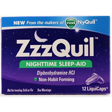 Vicks Zzzquil Nighttime Sleep-Aid Liquicaps Count 1 - Medicine Cold ...