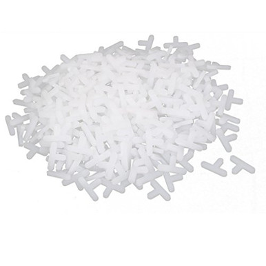 uxcell Wall Floor Tile Plastic T Type Spacers Tiling Tools 5mm White ...