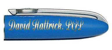 Personalized Engraved Masonic Ballpoint Ink Pen Blue Enameled Barrel ...