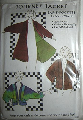 Journey Jacket Saf-T-Pockets Sewing Pattern 9600 Secret Pockets for ...