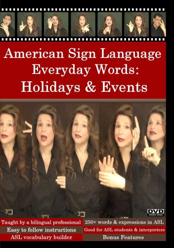 American Sign Language Everyday Words Activities and Events ...