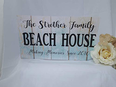 Personalized Beach signs wall decor beach signs for home decor wooden ...
