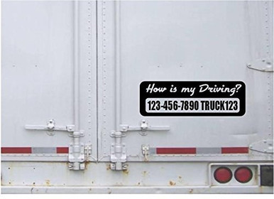 StickerLoaf Brand Hows my Driving Big Rig Truck Trailer Decal sign ...