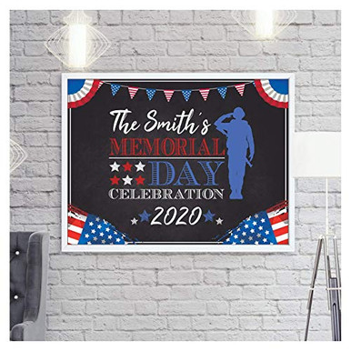 Memorial Day Celebration Banner US Backdrop Size 24x18 36x24 48x24 and ...