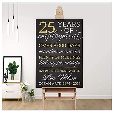 Chalkboard Retirement Party Welcome Sign Size 24x18 36x24 and 48x36 ...