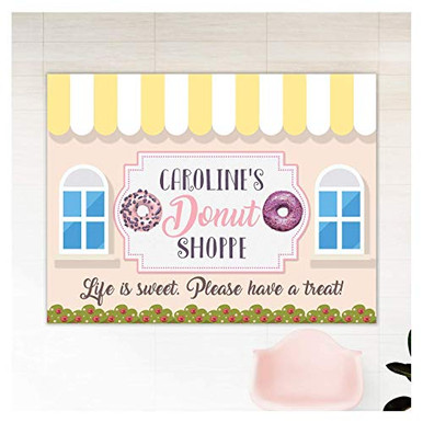 Donuts House Birthday Party Banner Size 24x18 36x24 48x24 and 48x36 ...