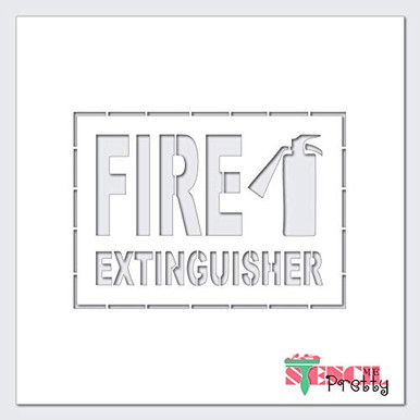 Stencil - Fire Extinguisher - Safety Warehouse Template-Mega 27 inch x ...