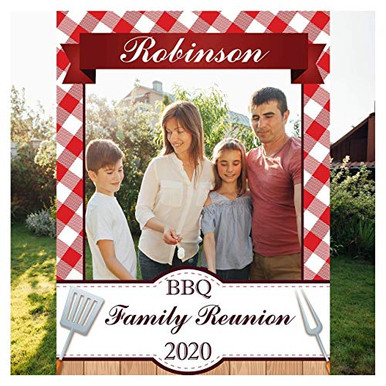 BBQ Family Reunion Party Prop Family Reunion Photo Booth Frame Selfie ...