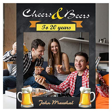 Cheers and Beers Birthday Photo Booth Chalkboard Beer Party Size 36x24 ...
