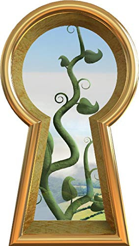 12 inch Keyhole 3D Wall Sticker Decal Jack and The Giant Beanstalk ...